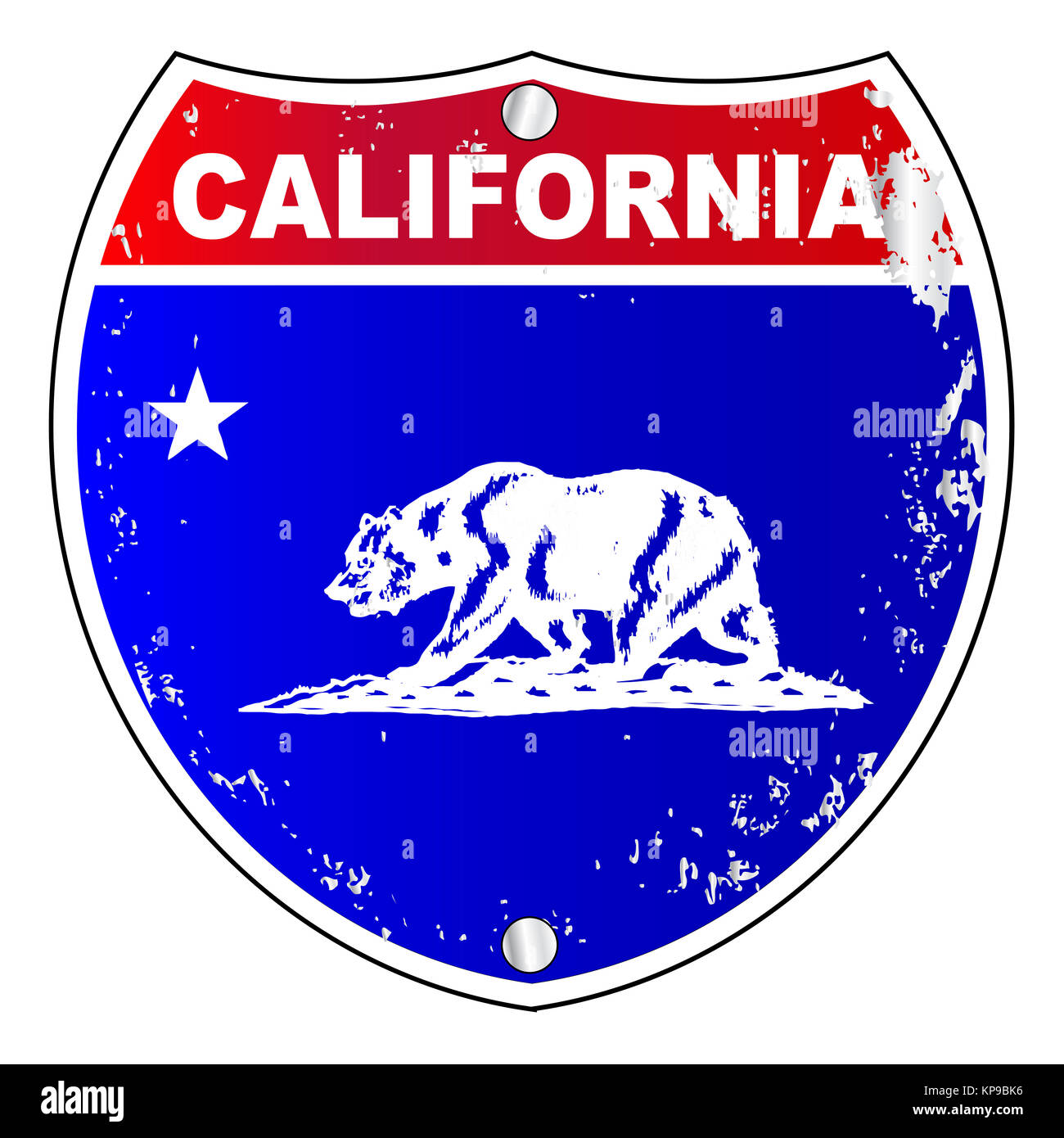 California Interstate Sign Stock Photo - Alamy