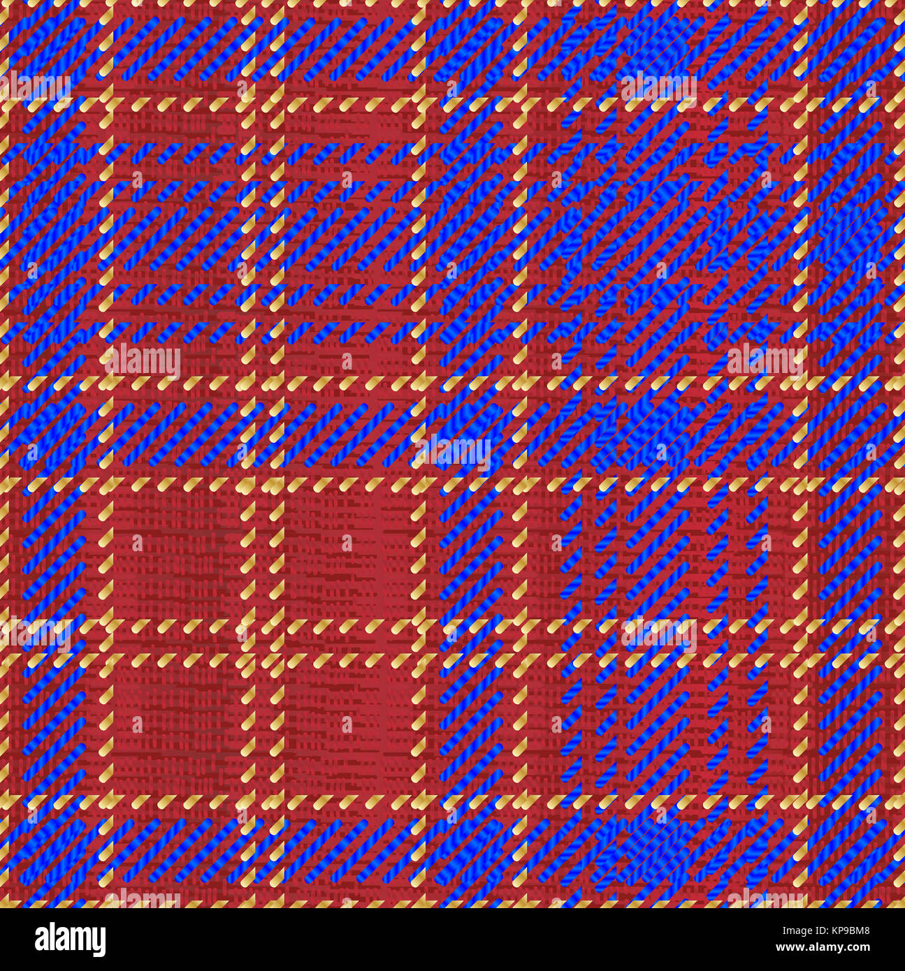 Blue Kilt Tartan Stock Photo - Alamy