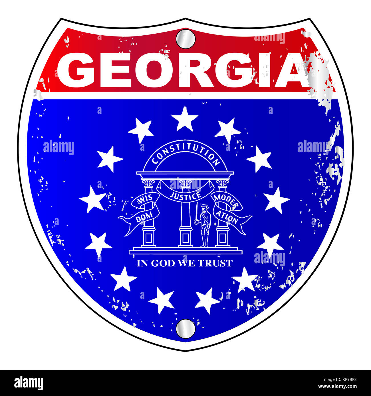 Georgia Interstate Sign Stock Photo - Alamy