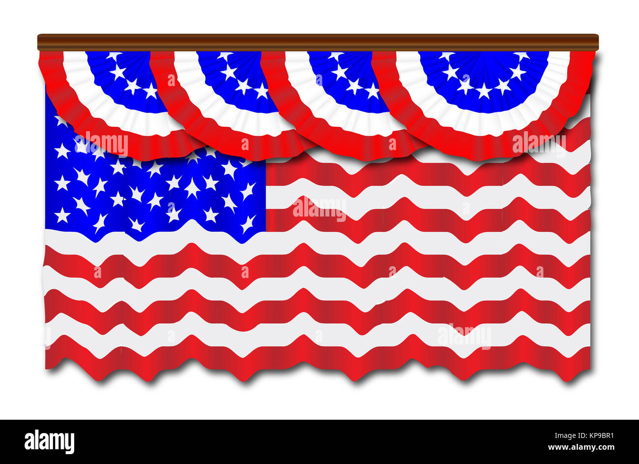Decorating flag Cut Out Stock Images & Pictures - Alamy