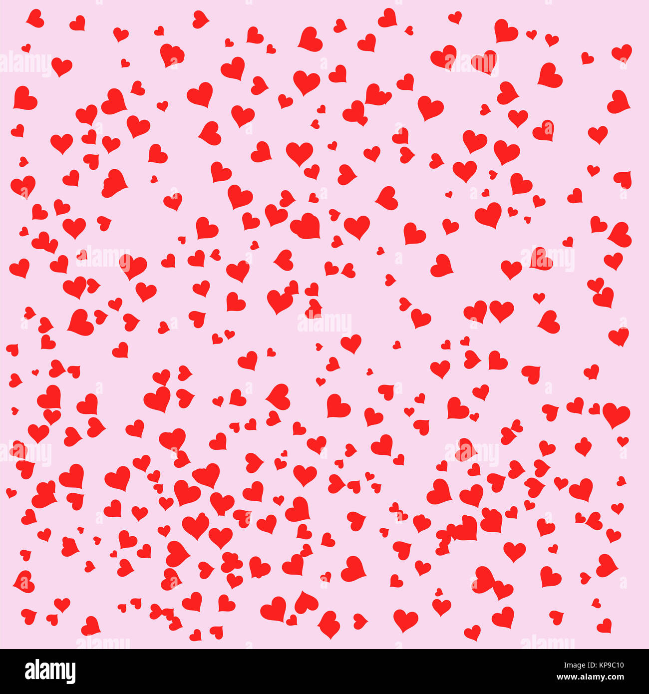 Set of Red Hearts Stock Photo - Alamy