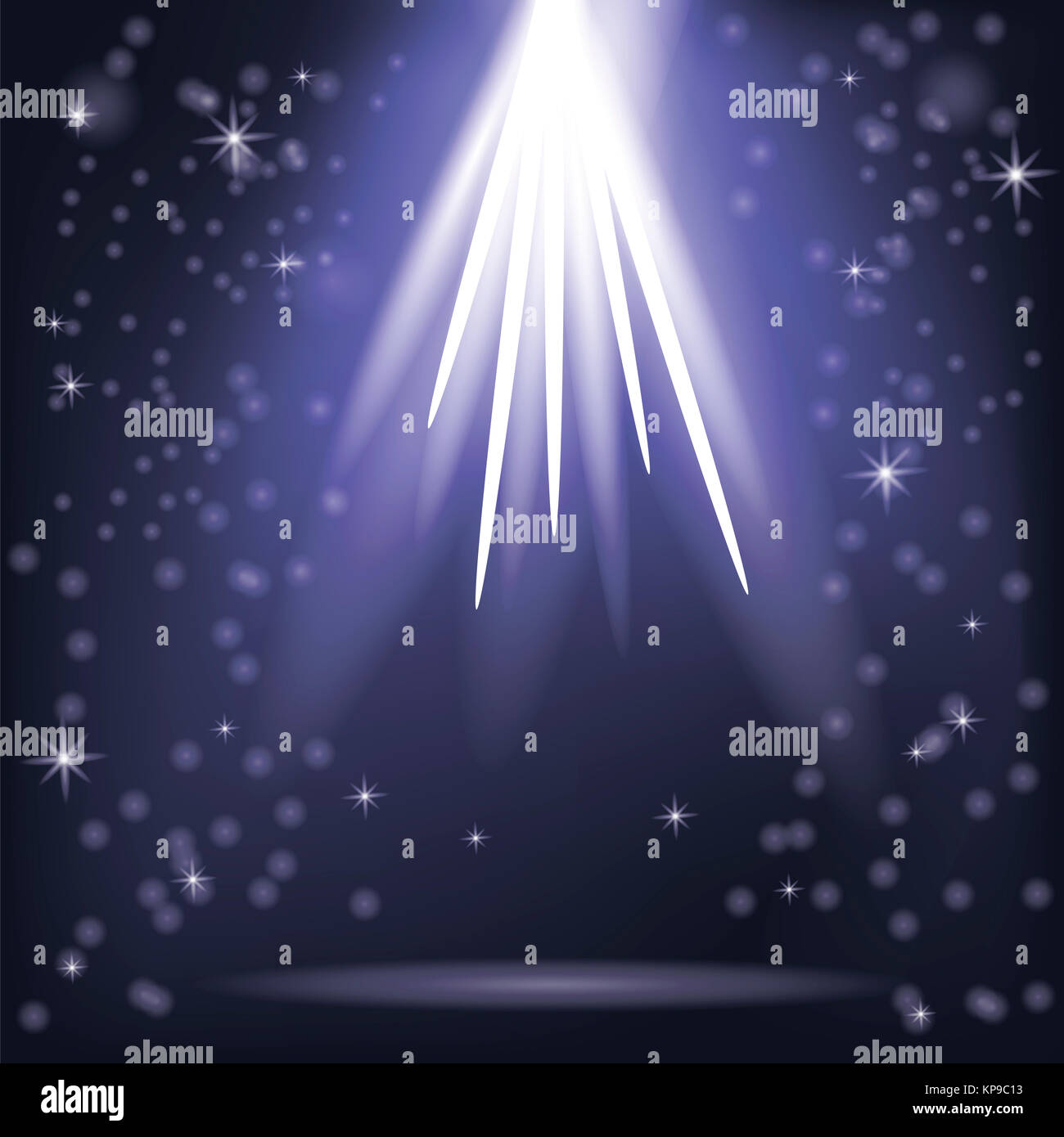 Blue Rays of Lights Stock Photo - Alamy