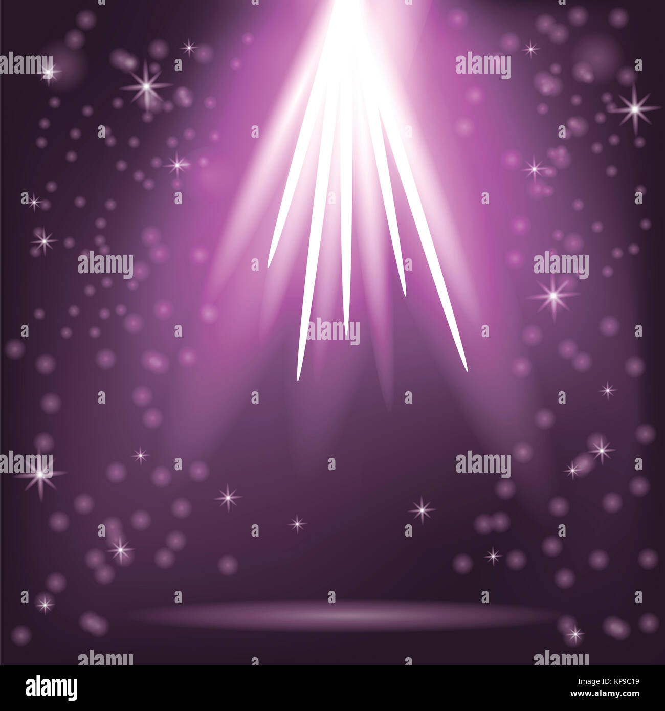 Purple Rays of Magic Lights Stock Photo - Alamy