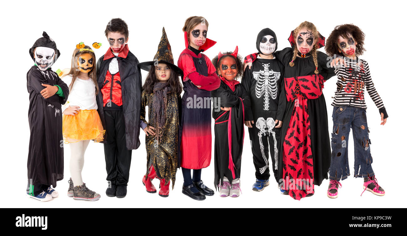 Kids in Halloween Stock Photo - Alamy