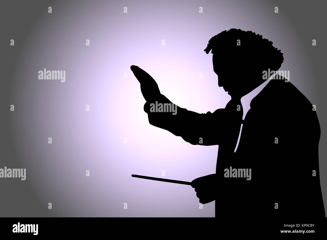 Orchestra conductor illustration hi-res stock photography and images ...