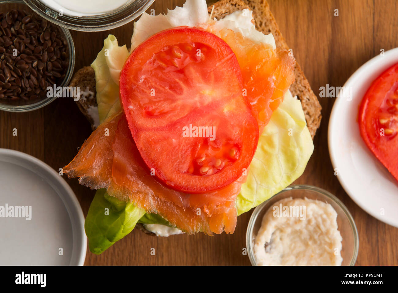sandwich with ingredients Stock Photo - Alamy