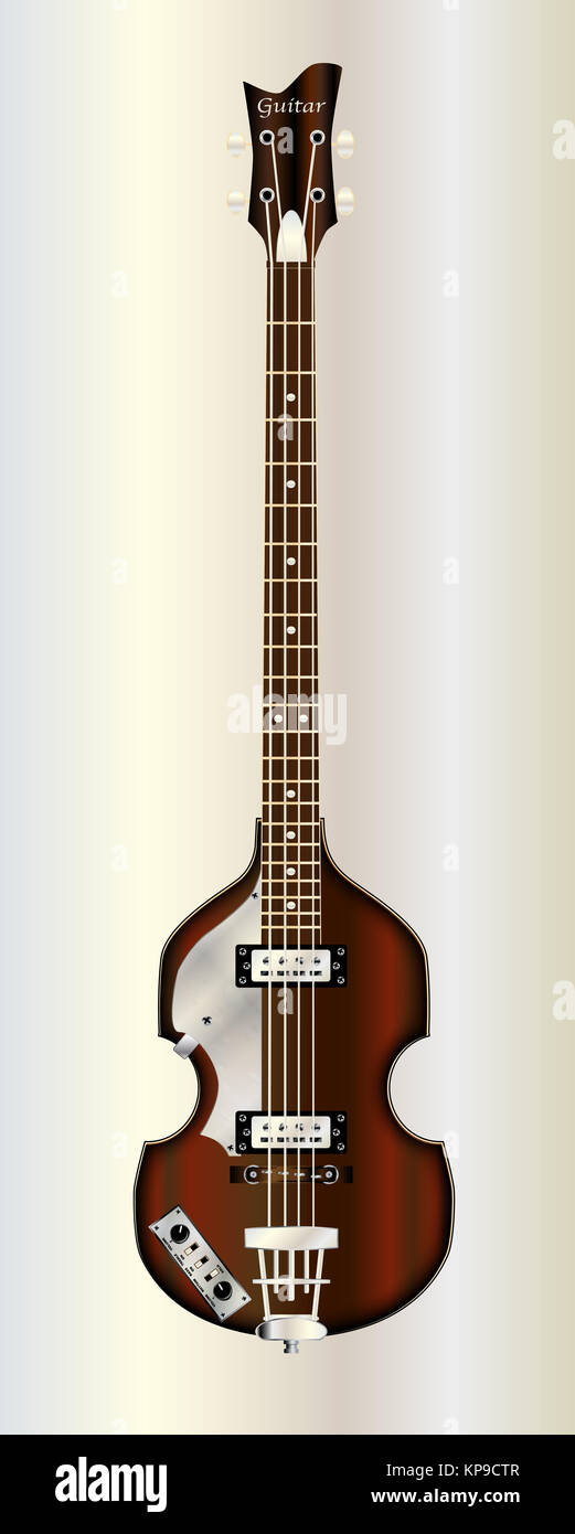 Violin Style Bass Guitar Stock Photo - Alamy