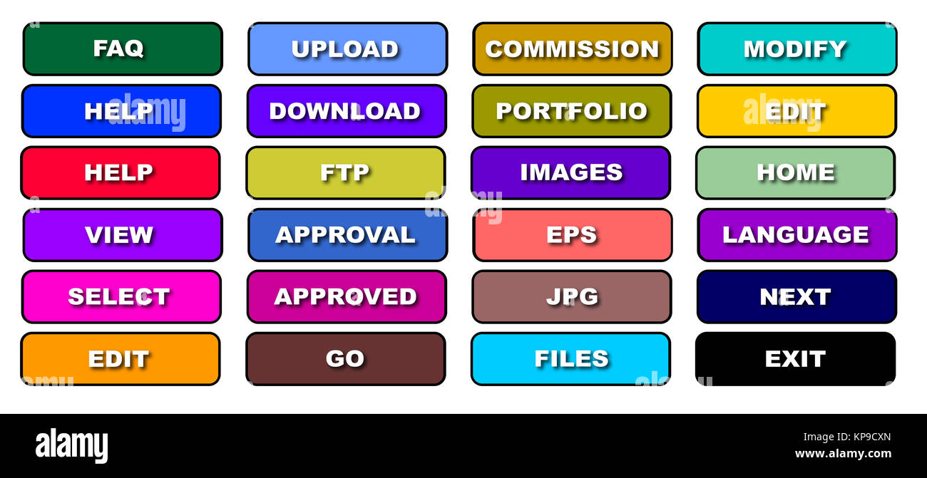 Image Based Web Icons Stock Photo - Alamy