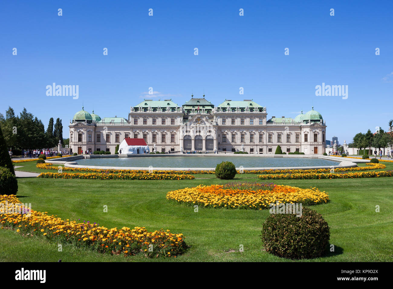 Austria, city of Vienna, Upper Belvedere Baroque palace and garden ...