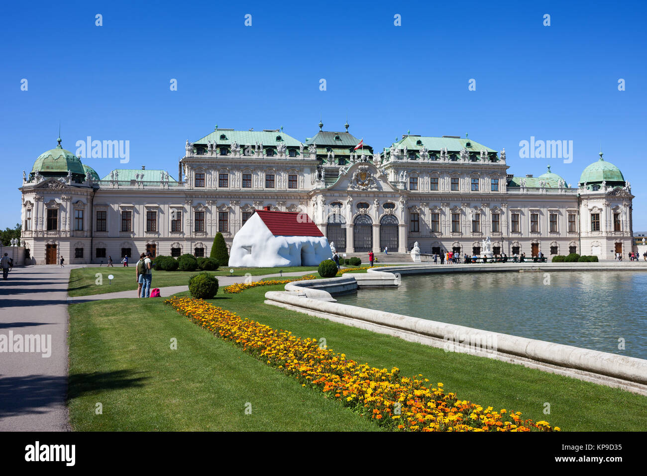 Austria, city of Vienna, Upper Belvedere Baroque palace and garden ...