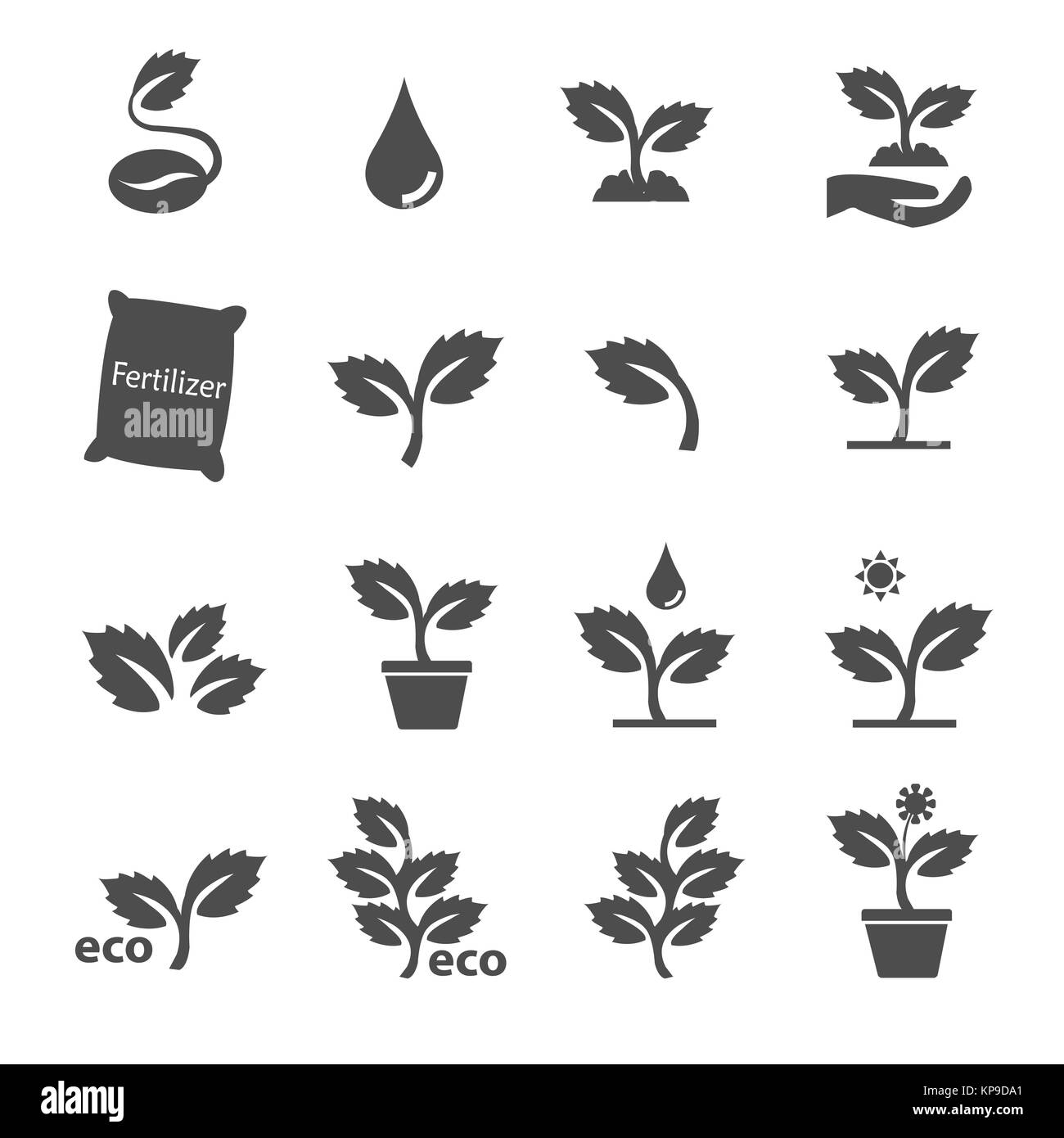 Grow icons hi-res stock photography and images - Alamy