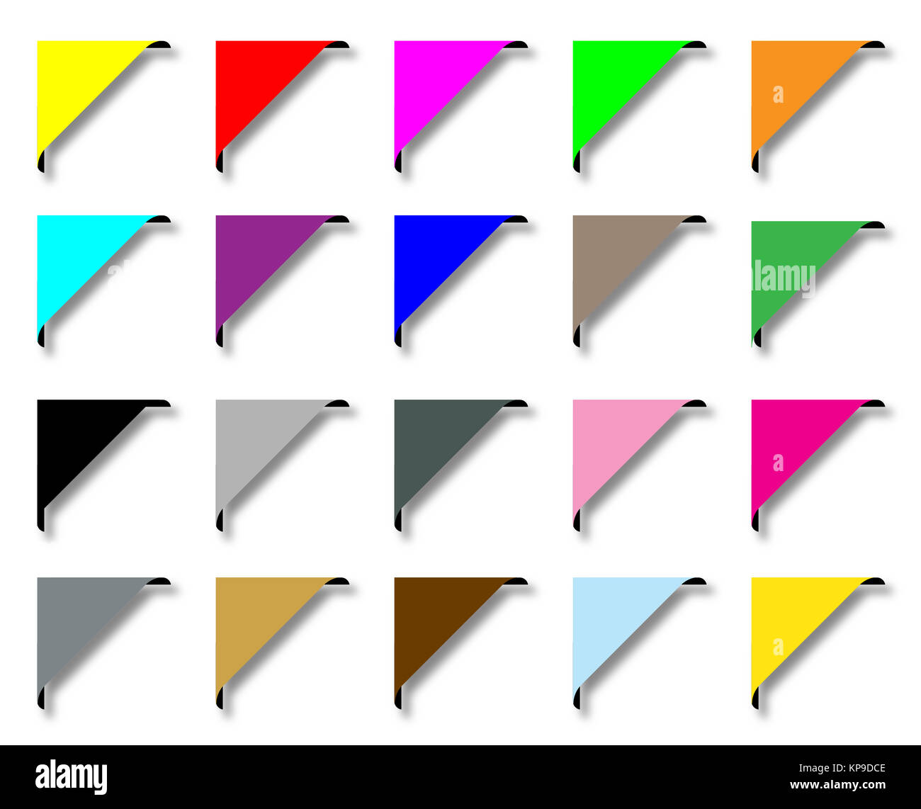 Stylized Page Corners Stock Photo - Alamy