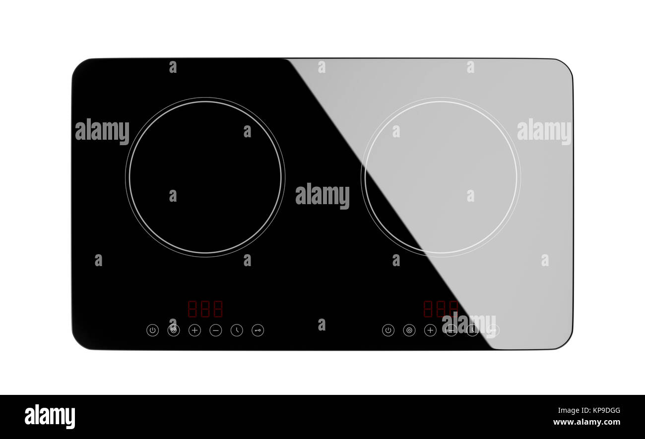 Top view of induction cooktop Stock Photo - Alamy
