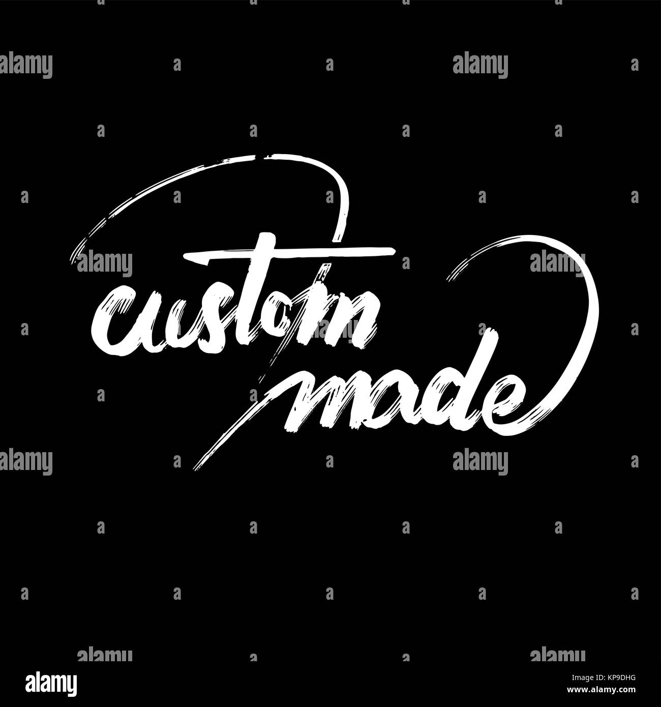 Custom made lettering label. Handmade typographic lettering ...