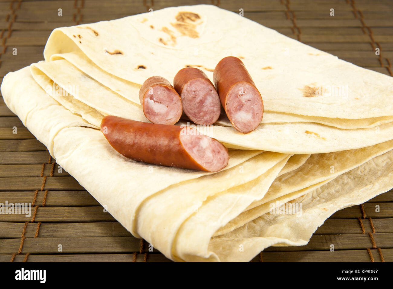 Large thin pita bread, isolated Stock Photo - Alamy