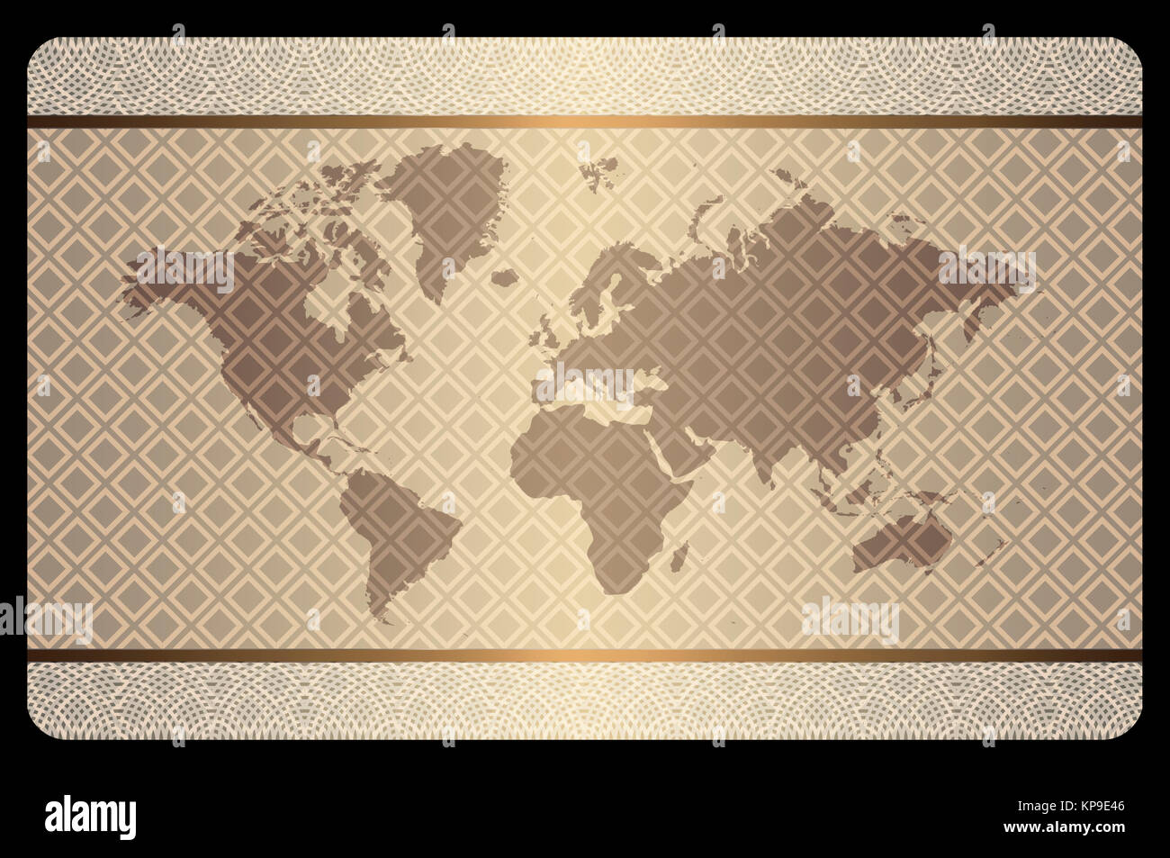 Abstract background with world map for the design of business card ...