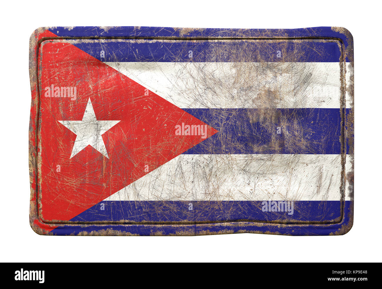 Vintage Cuban Flag Vintage Cuban Flag Royalty Free Vector Image