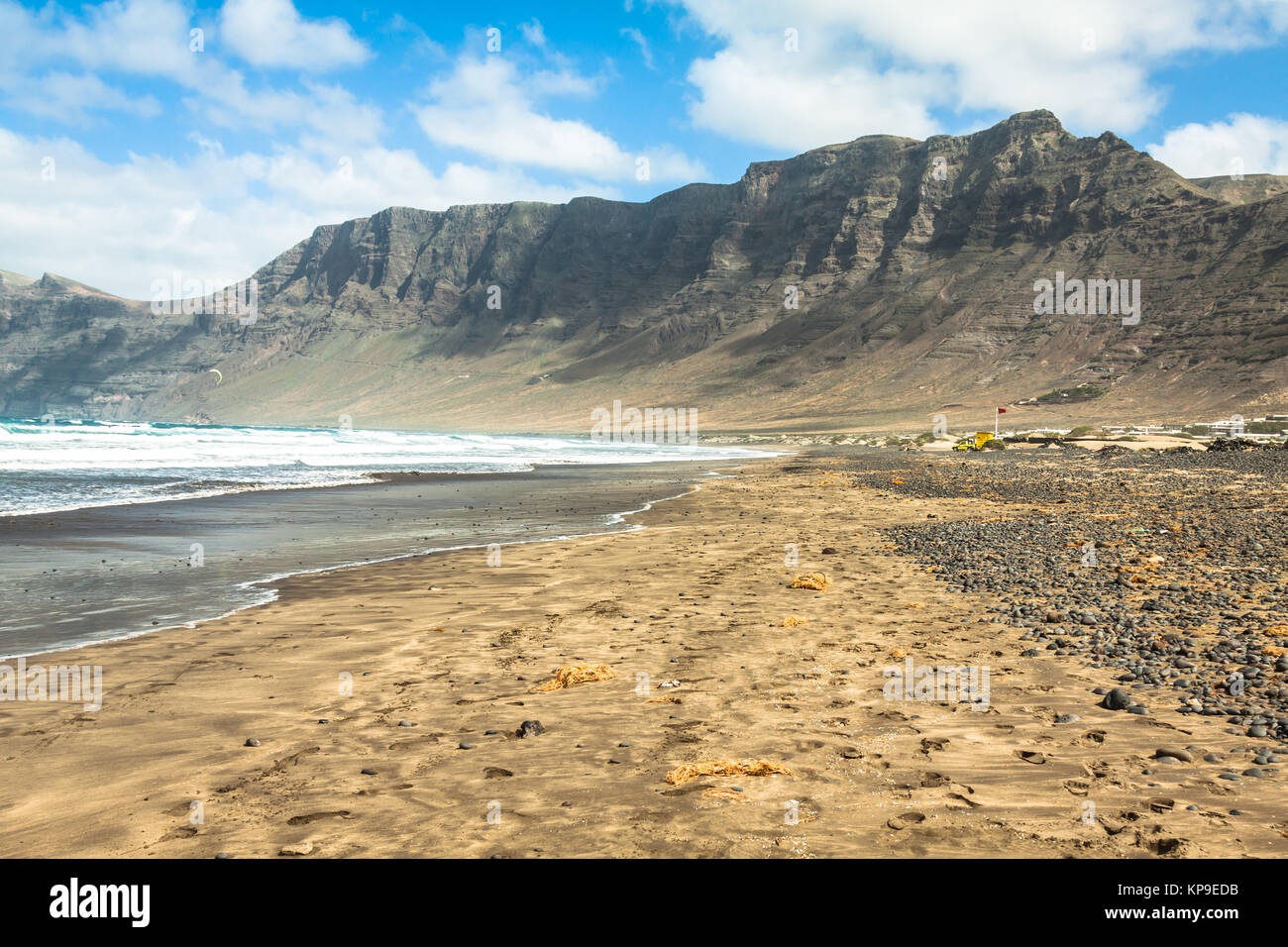 coast of famara beach,lanzarote island,canary islands,spain Stock Photo ...