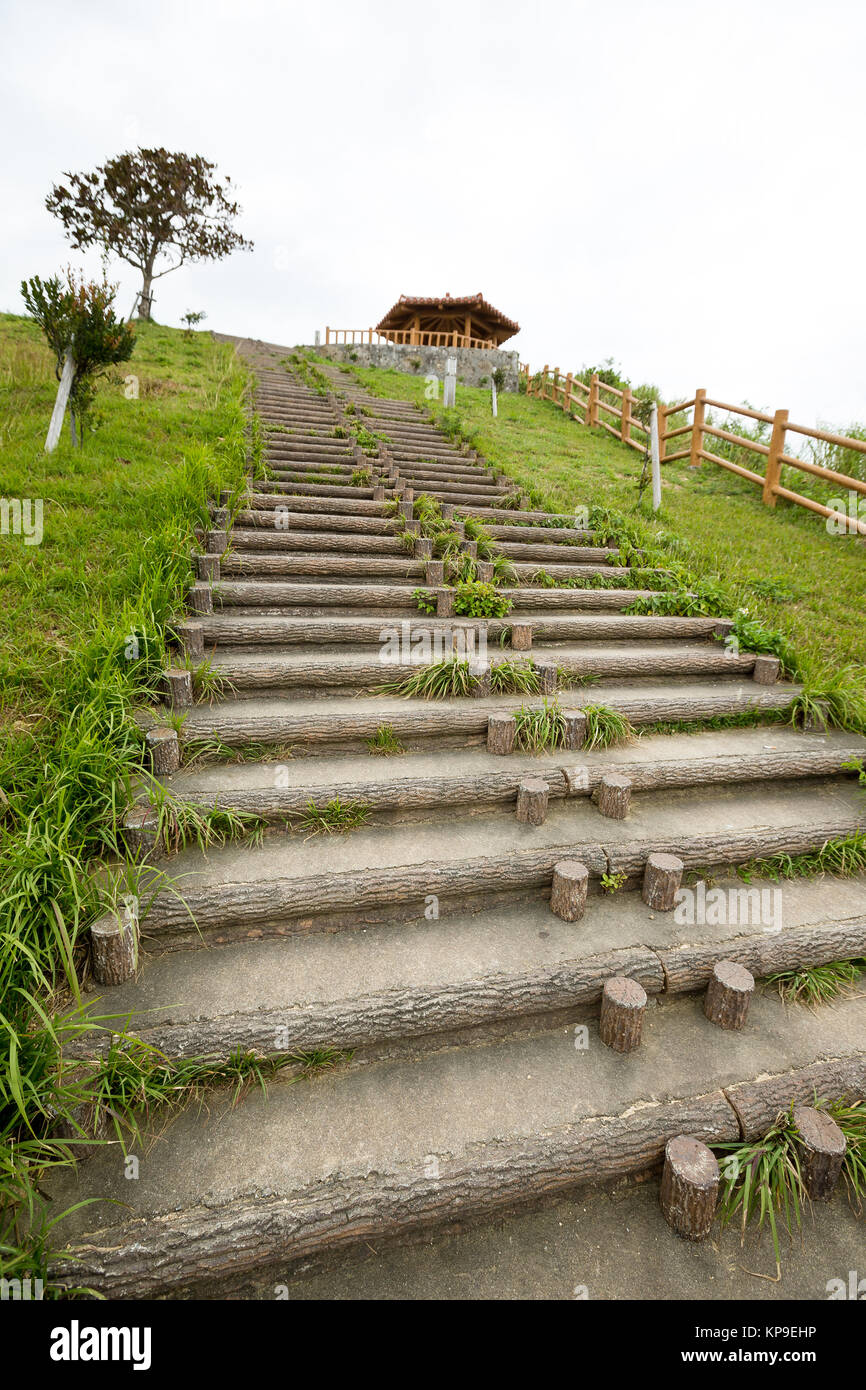 Steps in countryside Stock Photo - Alamy