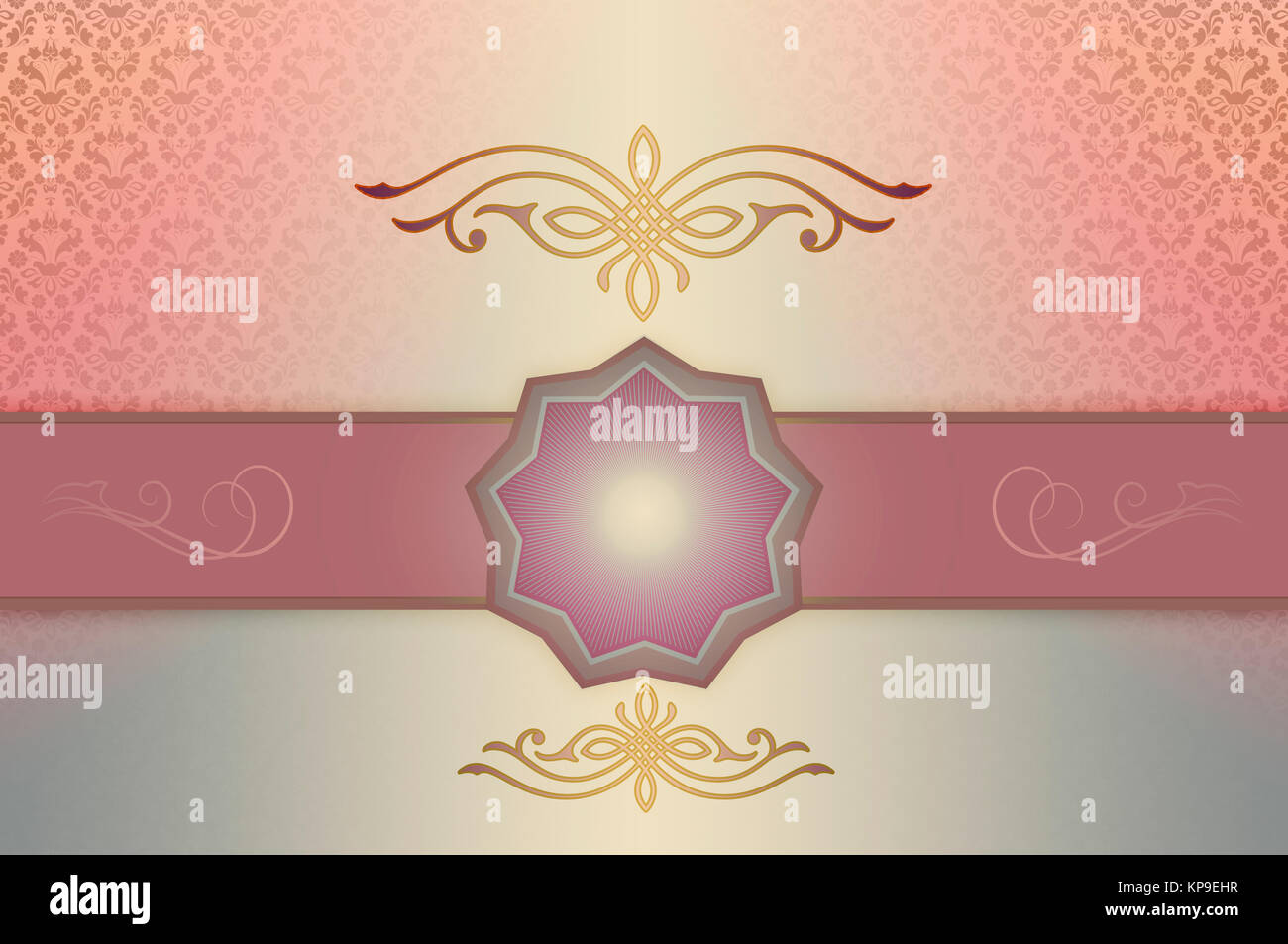 Decorative background with frame for text and elegant patterns and ...