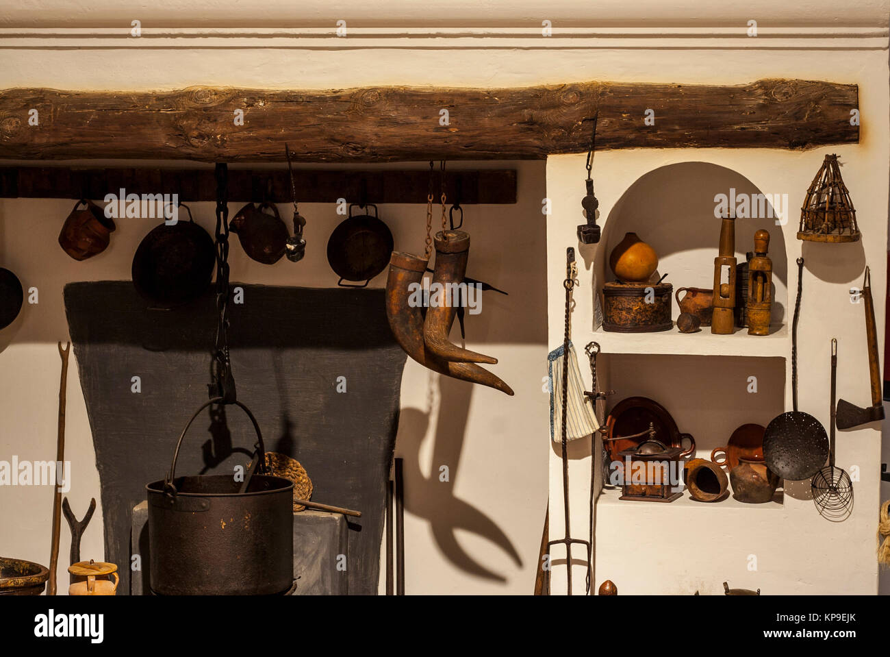 Old country kitchen, Spain Stock Photo - Alamy