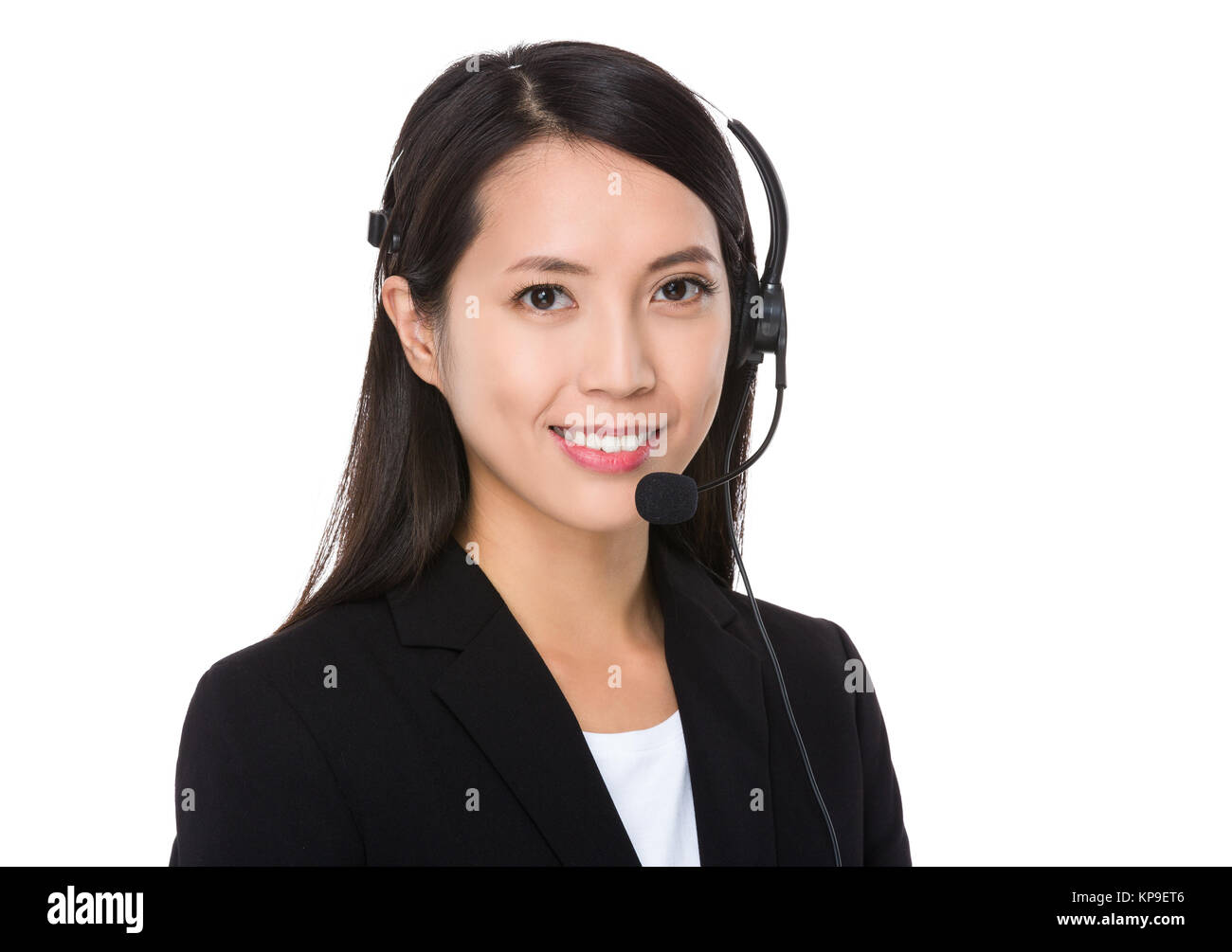 Customer services assistant Stock Photo - Alamy