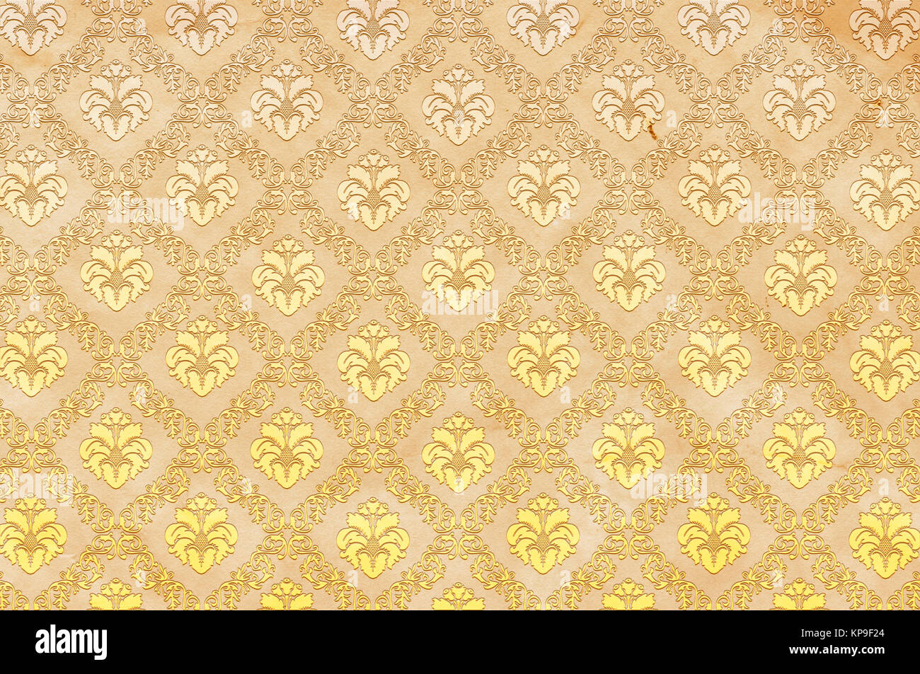 Old grunge paper with decorative vintage floral ornament Stock Photo ...