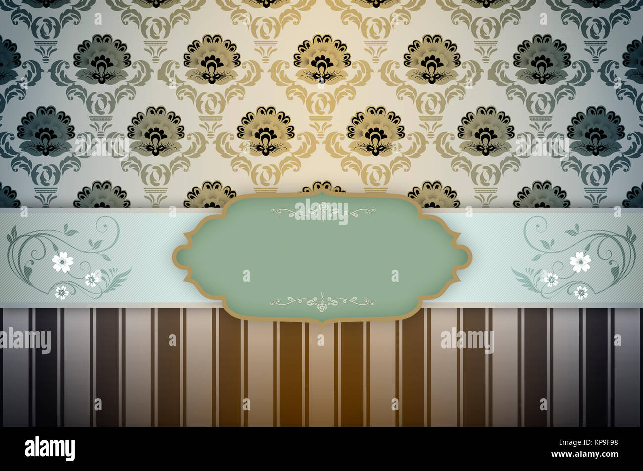 Decorative ornamental background with vintage european patterns and ...