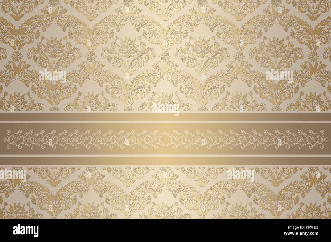 Decorative background with european floral patterns and ornaments Stock ...