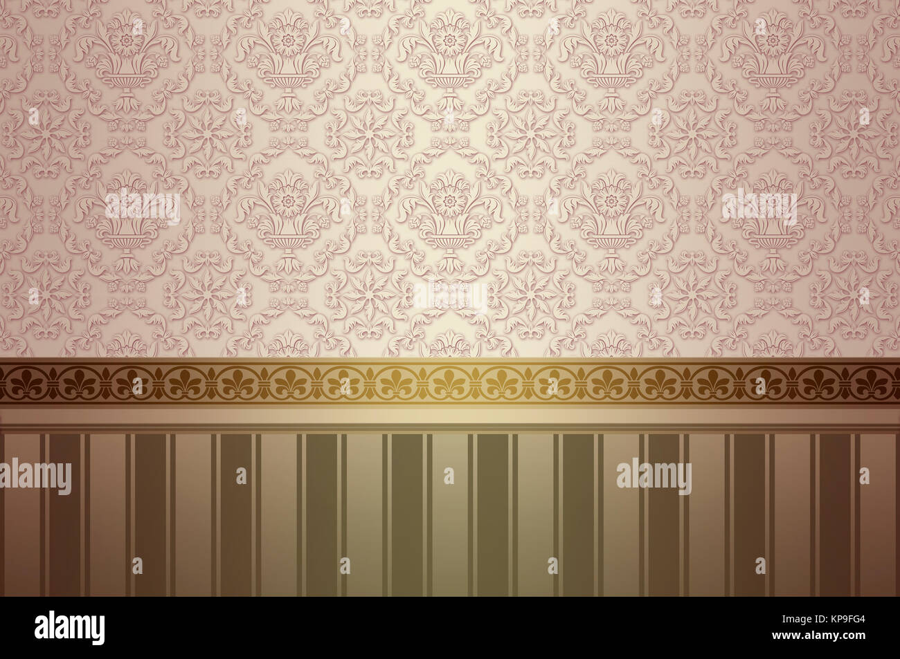 Decorative background with vintage european patterns and copy space for ...