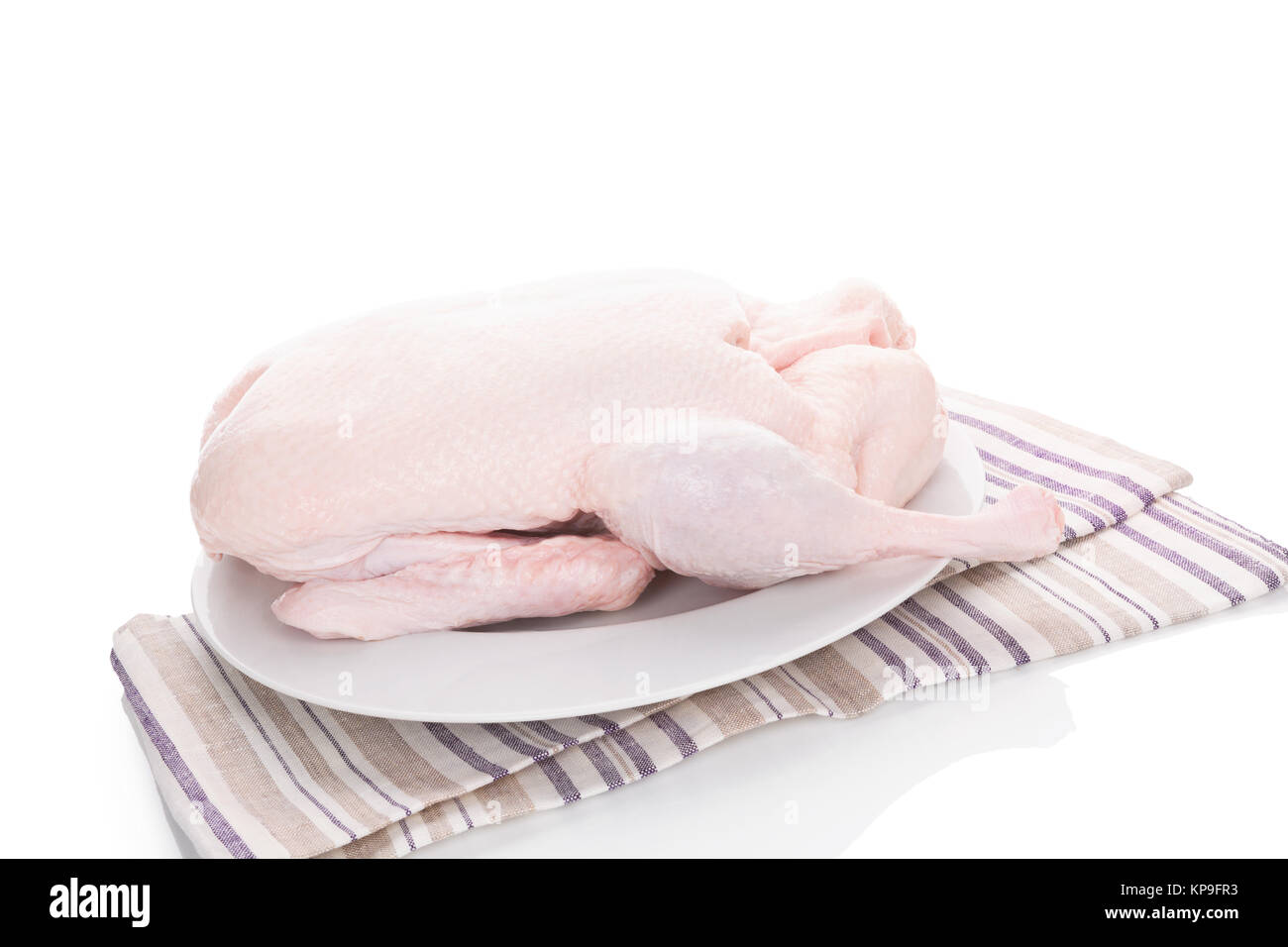 Fresh raw duck isolated on white background. Culinary cooking Stock ...