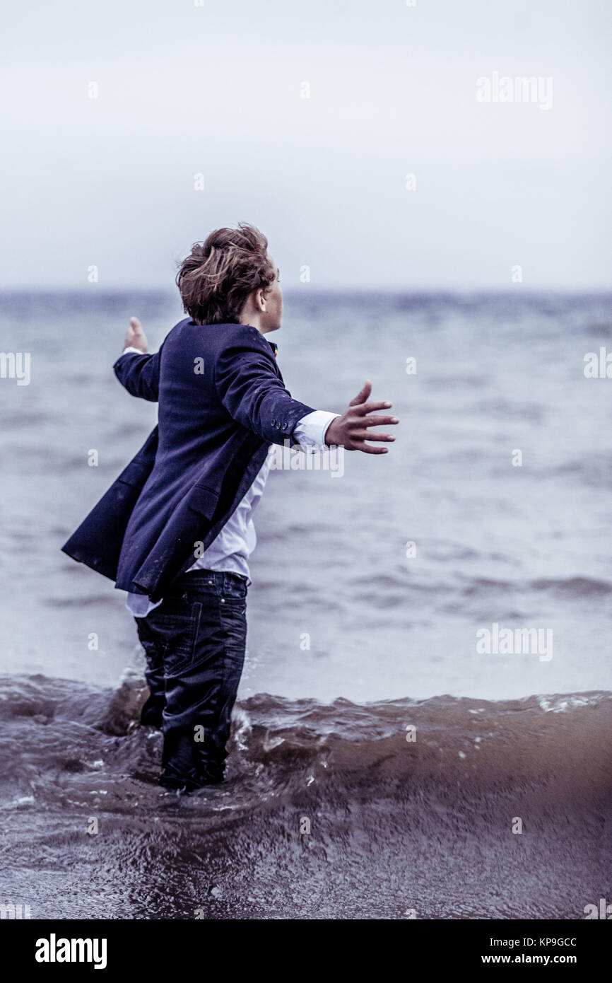 Teen boy model hi-res stock photography and images - Alamy