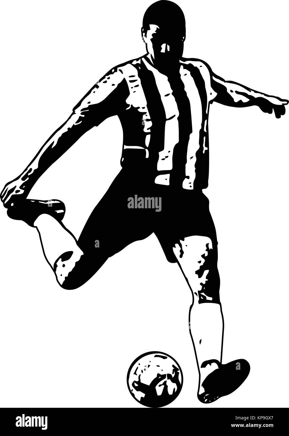 soccer player sketch illustration - vector Stock Vector Image & Art - Alamy