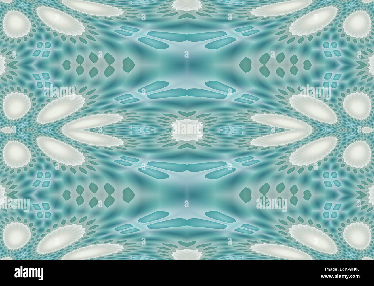Abstract geometric background, seamless ellipses pattern in turquoise ...