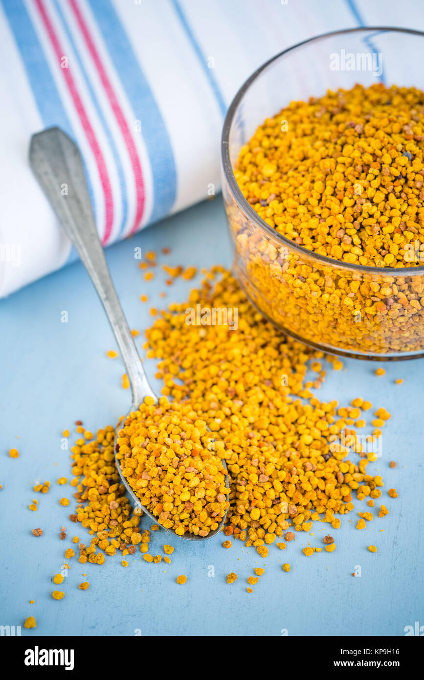 Bee pollen and propolis Stock Photo - Alamy