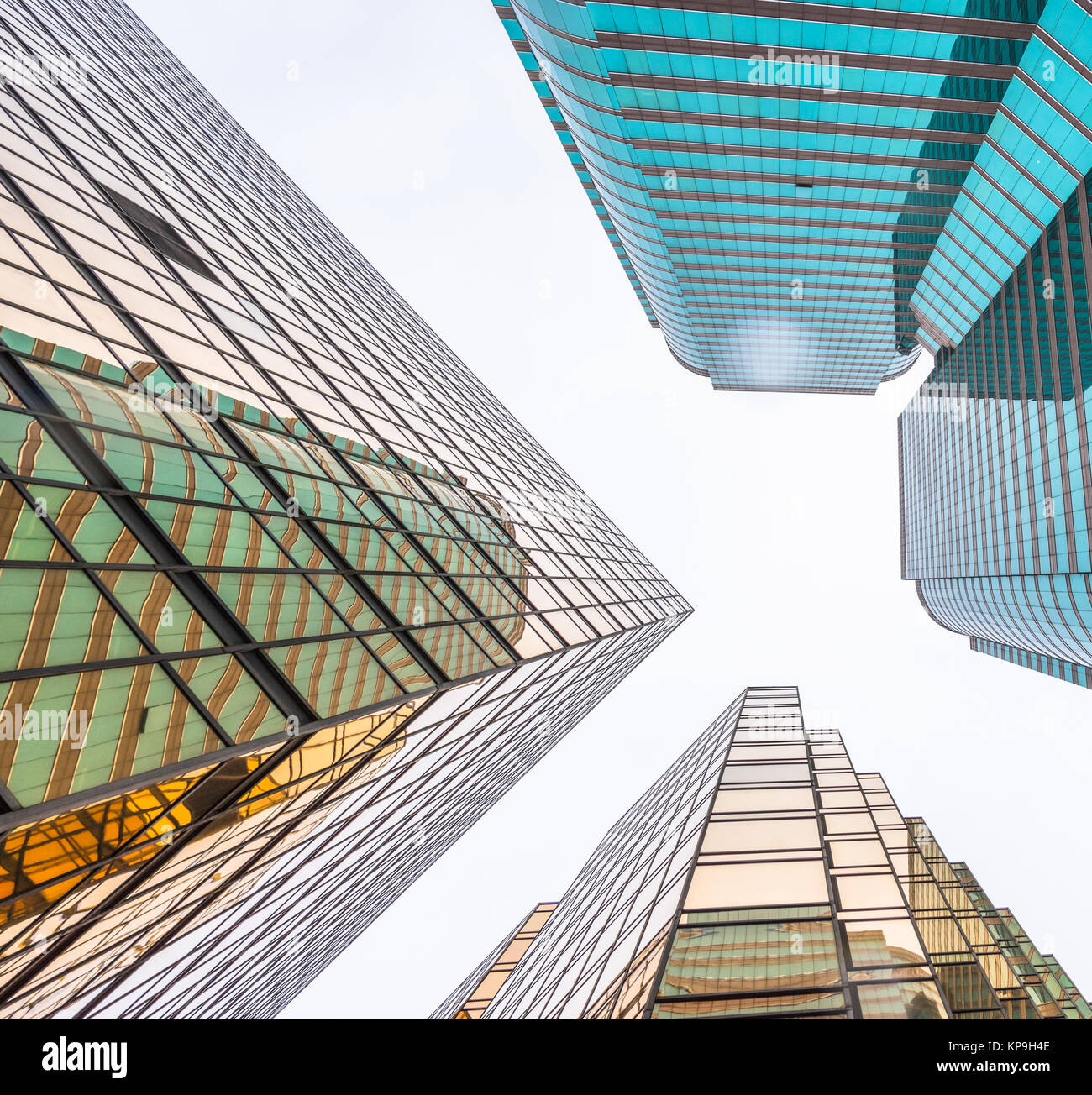 golden financial architecture face to face in Hong Kong of China Stock ...