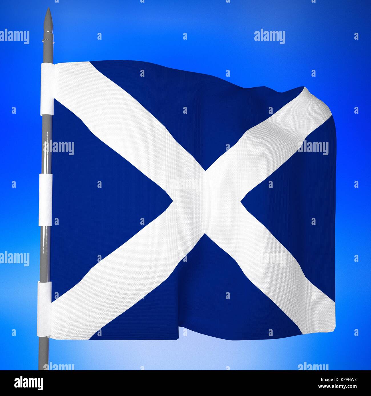 Scotland flag, 3d Stock Photo - Alamy