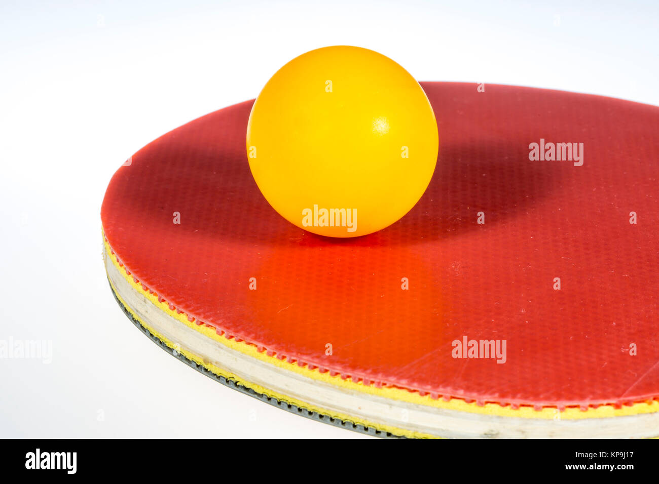 Table Tennis Ball and Paddle Stock Photo - Alamy