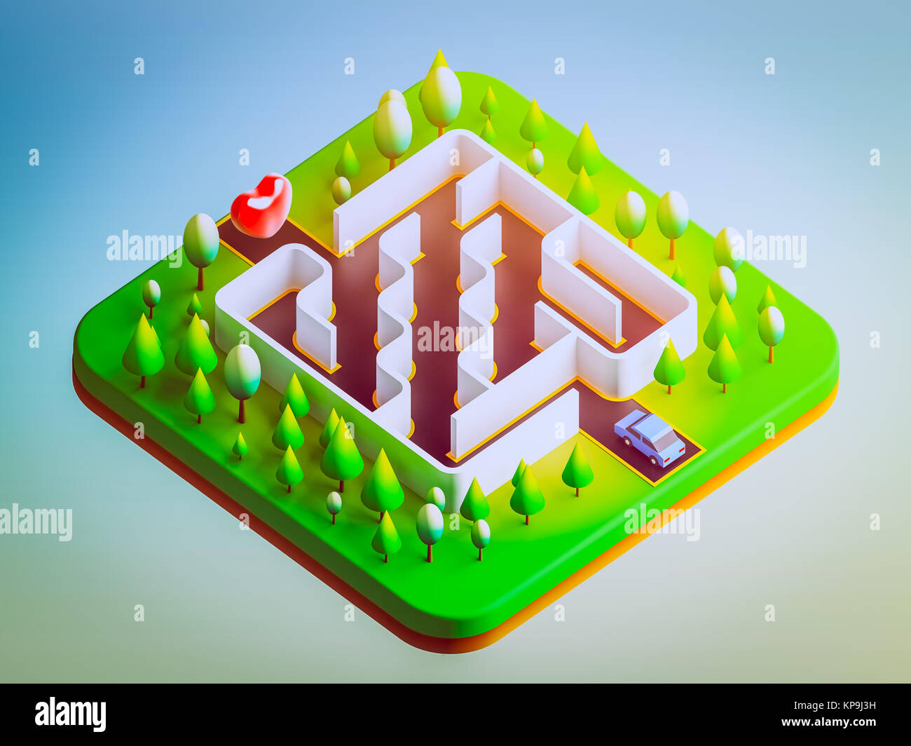 Cars are about to enter the maze Stock Photo - Alamy