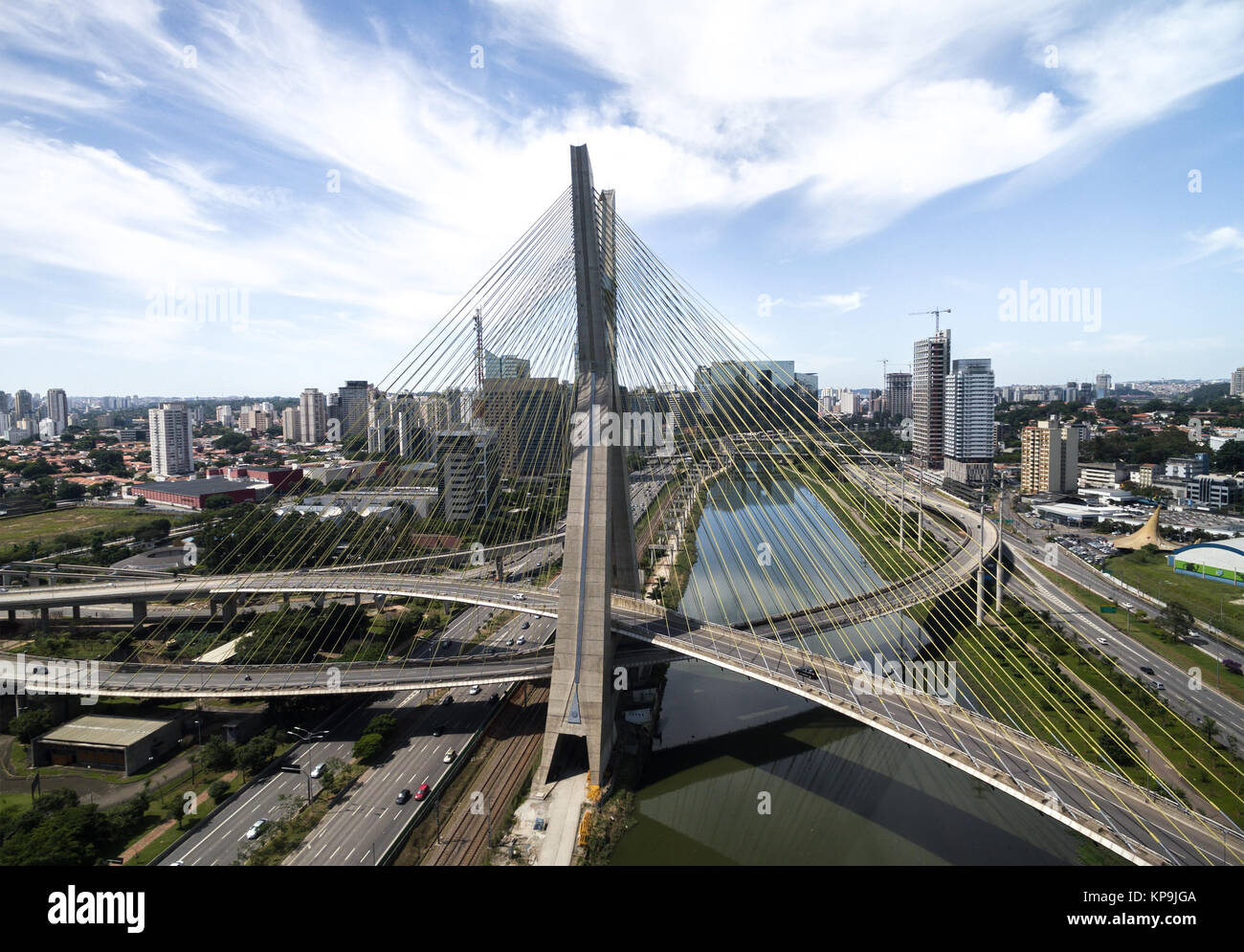 The most famous bridge in the city of Sao Paulo, Brazil Stock Photo - Alamy