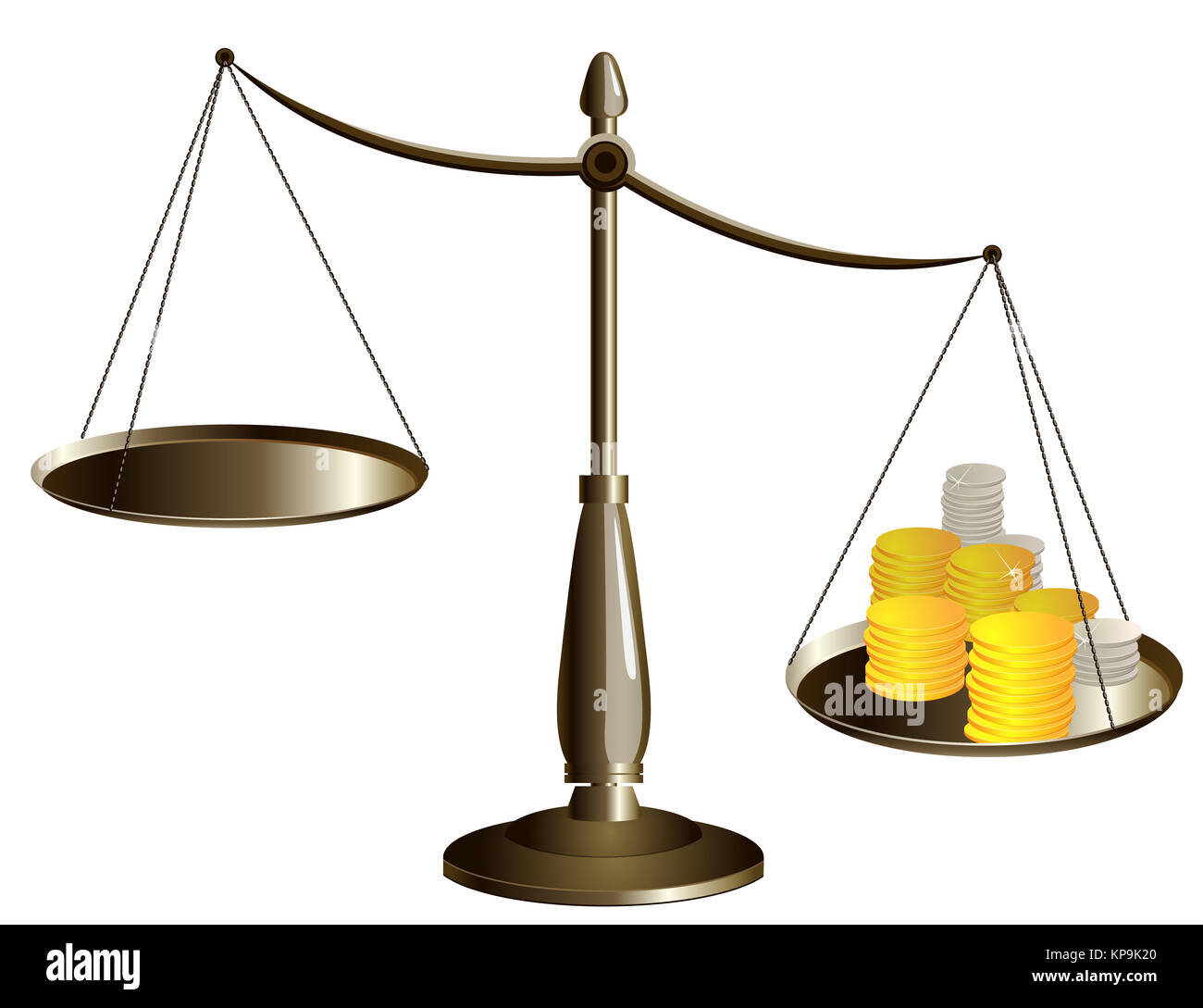 Money scales painting hi-res stock photography and images - Alamy