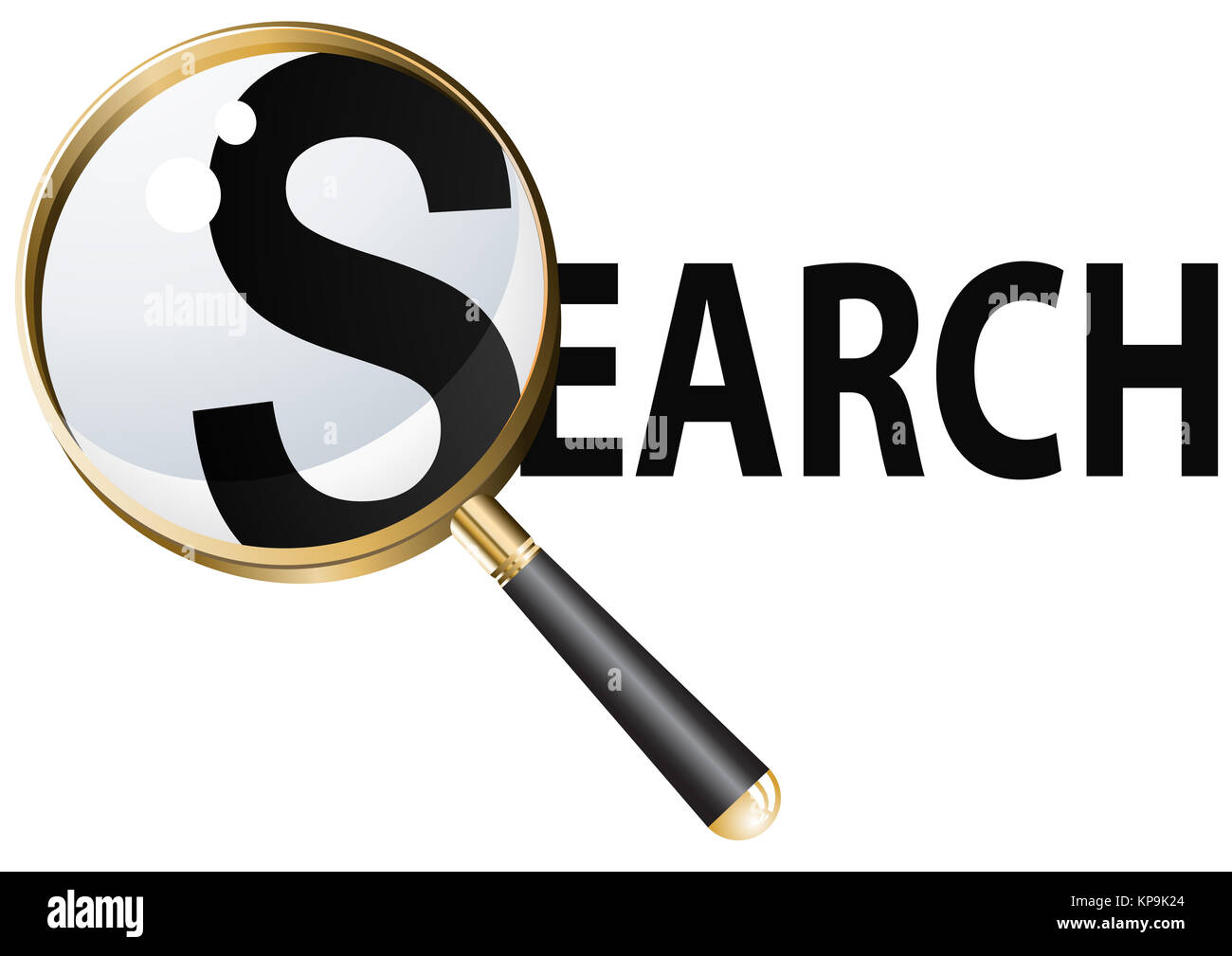 Search vector illustration Stock Photo - Alamy