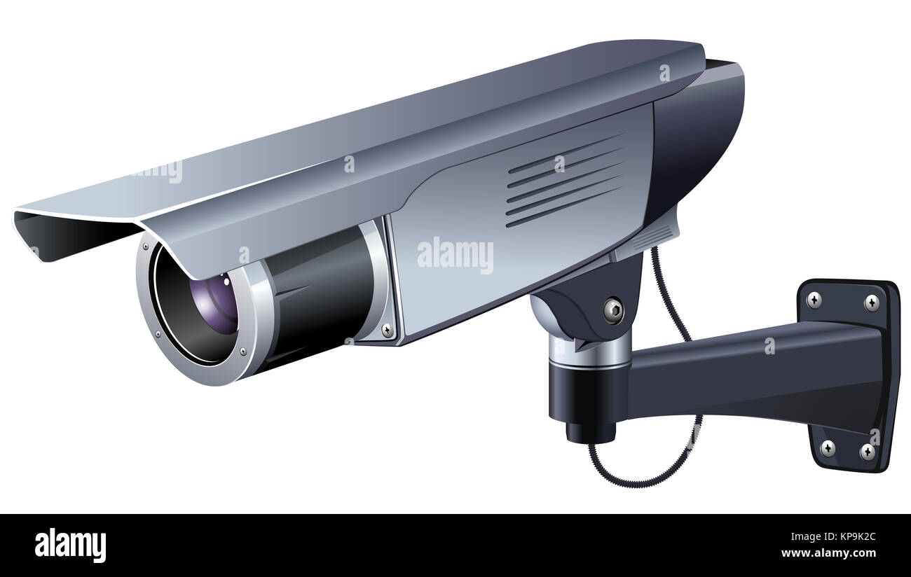 Cctv camera illustration Cut Out Stock Images & Pictures - Alamy