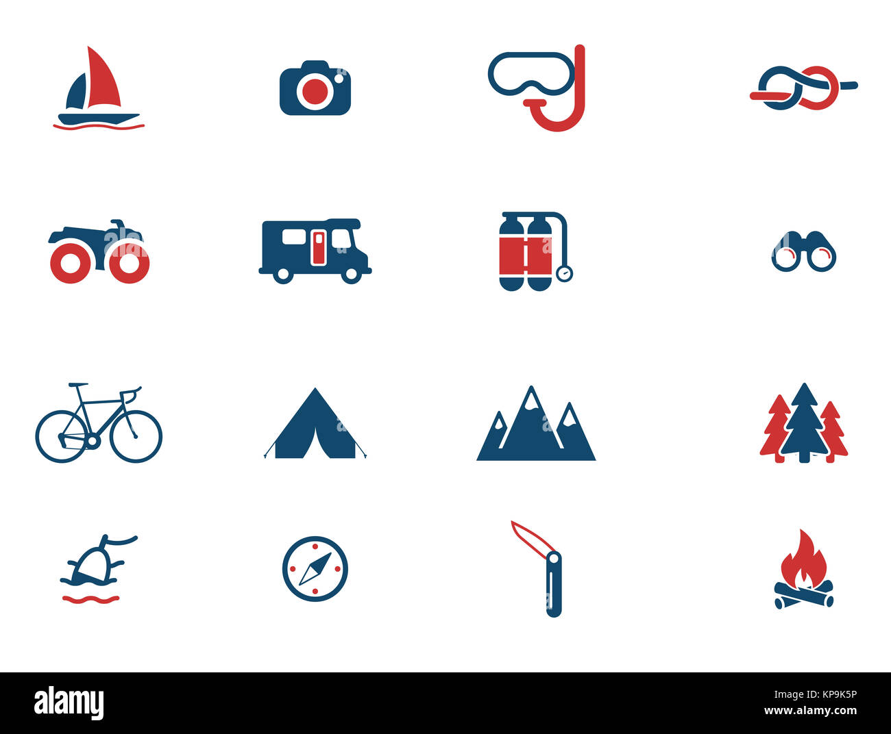 Active recreation icon set Stock Photo - Alamy