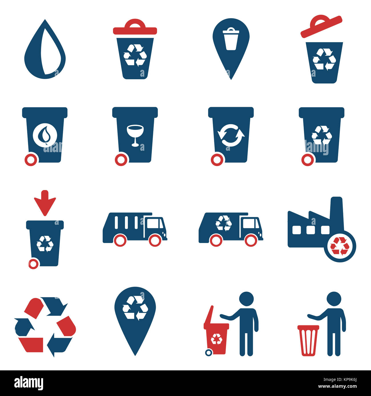 Garbage simply icons Stock Photo - Alamy