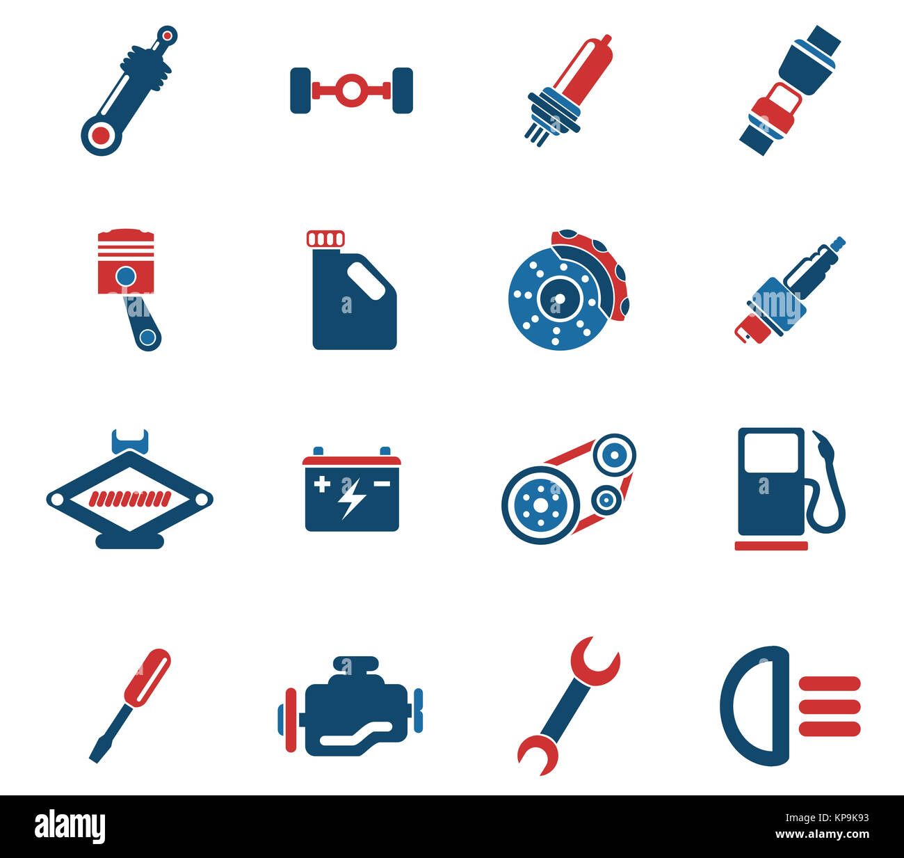 Auto Service Icons Stock Photo - Alamy