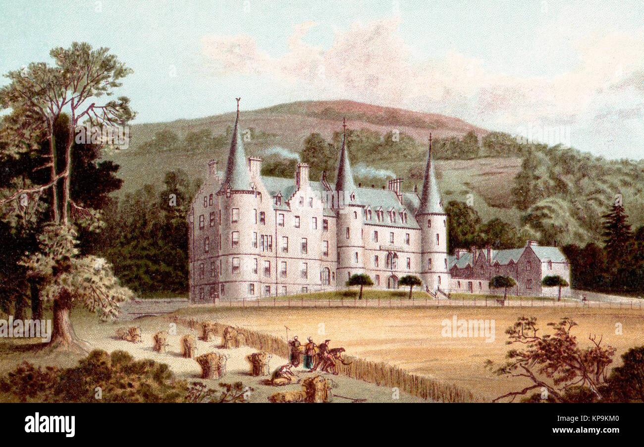 The Trossachs Hotel, Scotland, Victorian illustration Stock Photo - Alamy