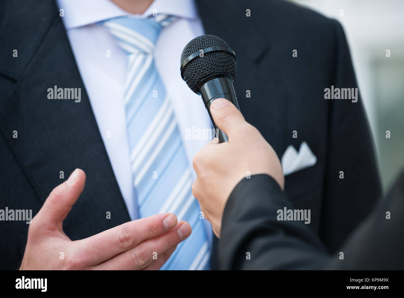 Two men during job interview hi-res stock photography and images - Alamy