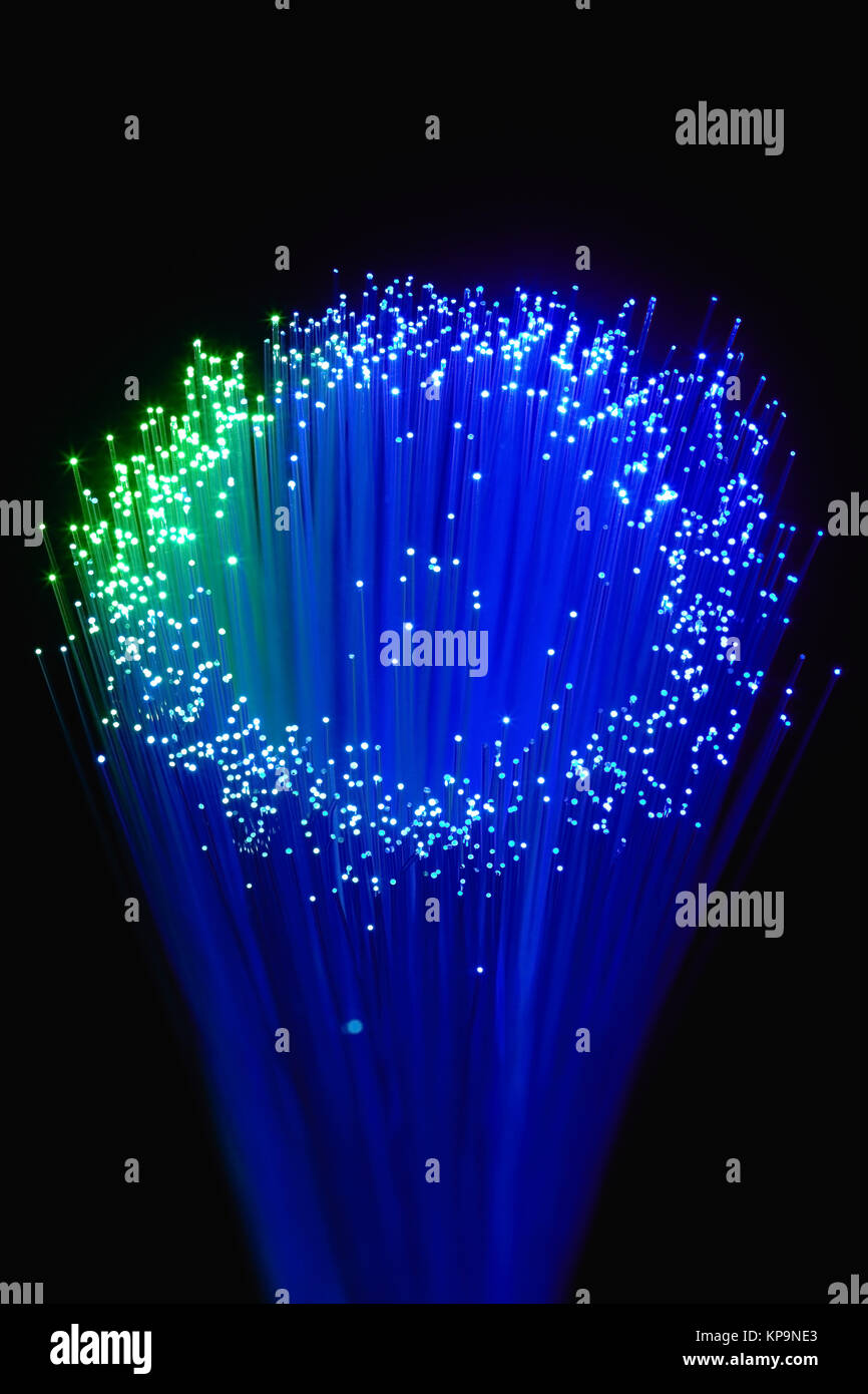 Optical fibres emitting light optical hi-res stock photography and ...