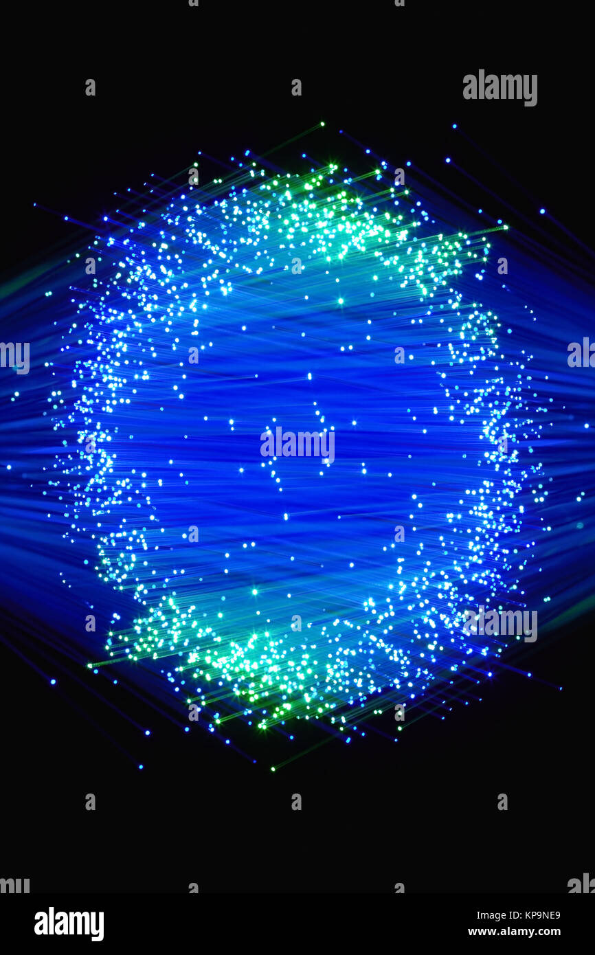 Optical fibres emitting light optical hi-res stock photography and ...